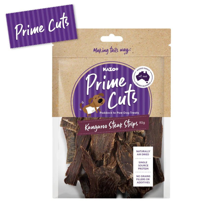 Kazoo Prime Cuts Kangaroo Steak Strips — World 4 Pets