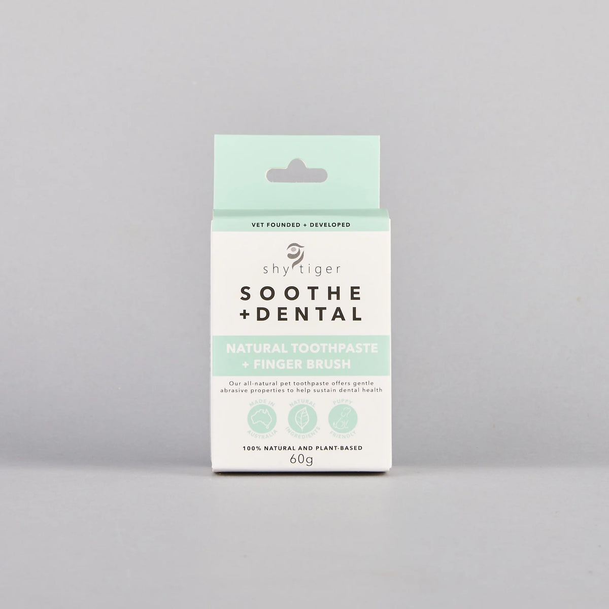 Shy Tiger Natural Toothpaste + Finger Brush 60g — World 4 Pets