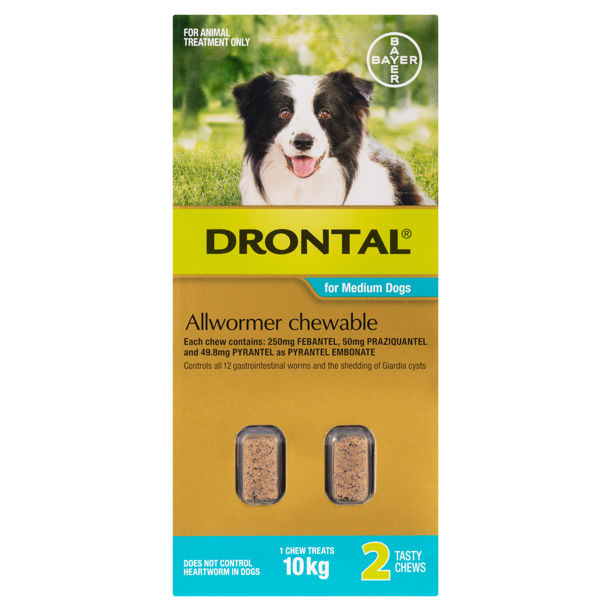 Drontal Allwormer Chewable for Medium Dogs — World 4 Pets