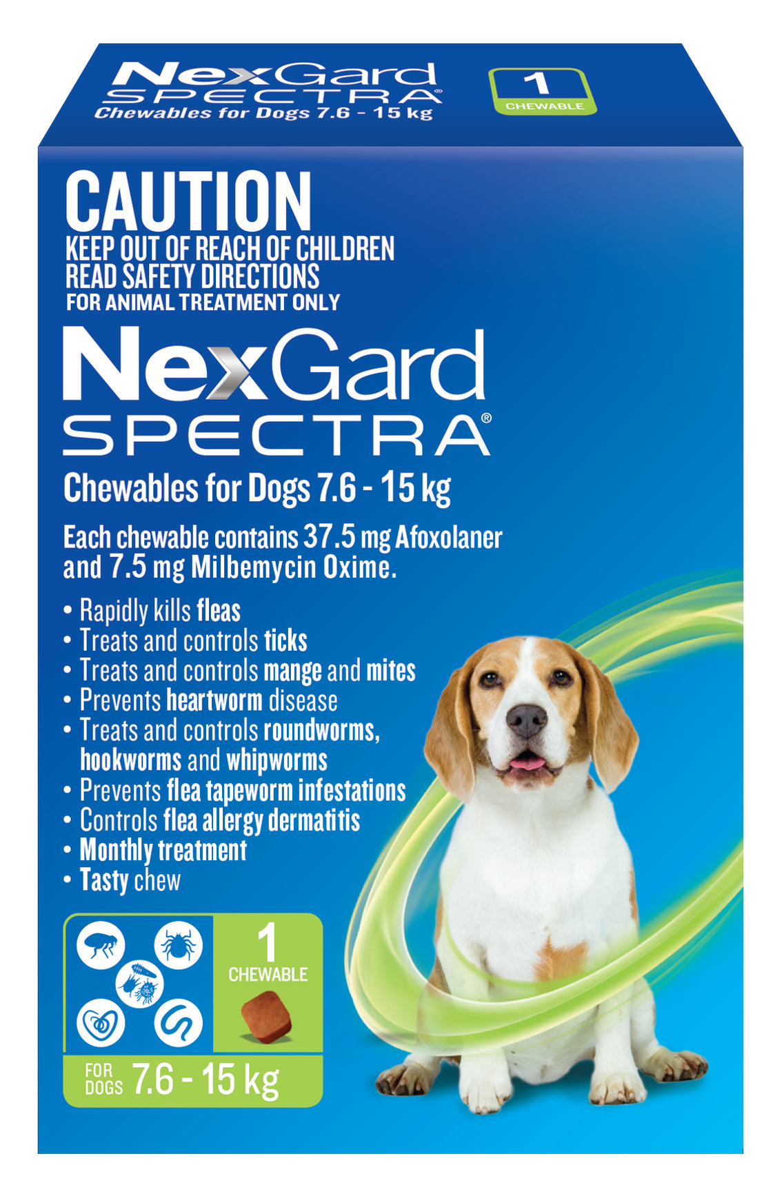 Nexgard Spectra Medium Dog 7.6- 15kg — World 4 Pets
