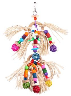 Kazoo Toy with Sisal Rope and Balls Large — World 4 Pets